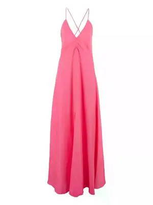 FORTE_FORTE Cross-back Maxi Dress - Pink