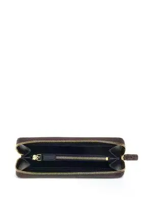 Roberto Cavalli Crocodile-effect Zip Wallet