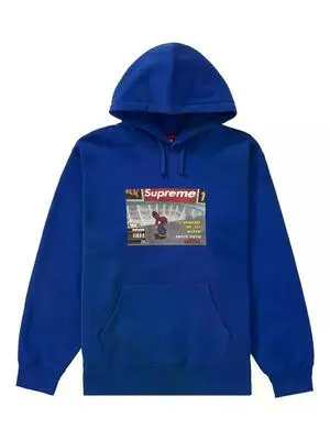 Supreme X Thrasher Graphic-print Hoodie - Blue