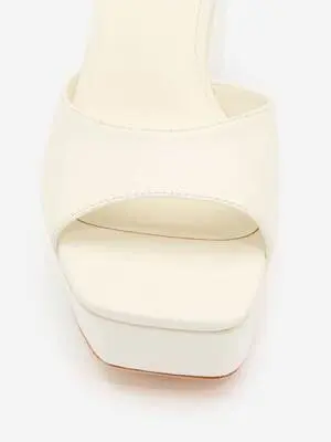 REFORMATION Judy Platform Sandals - Ivory