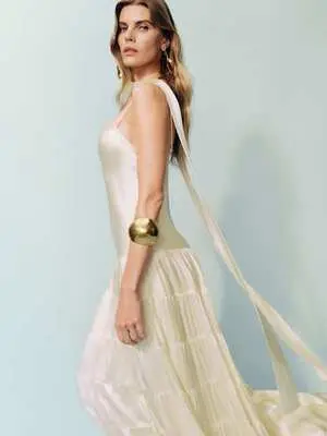 REFORMATION Agnes Silk Dress