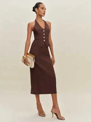 REFORMATION Hazen Linen Two Piece