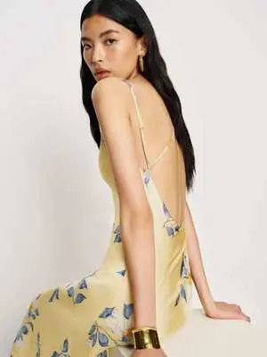 REFORMATION Scotia Silk Dress