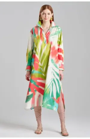 Natori Usami Oversized Shirt Dress - Multi