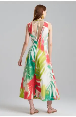 Natori Usami V-neck Maxi Dress - Green