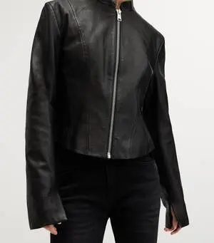 ALLSAINTS Leather Sadler Jacket