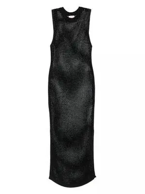 MC2 SAINT BARTH Fishnet Maxi Dress