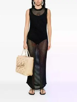 MC2 SAINT BARTH Fishnet Maxi Dress