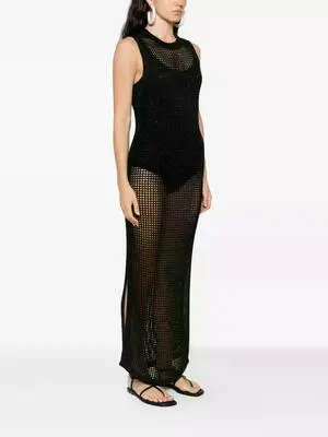 MC2 SAINT BARTH Fishnet Maxi Dress