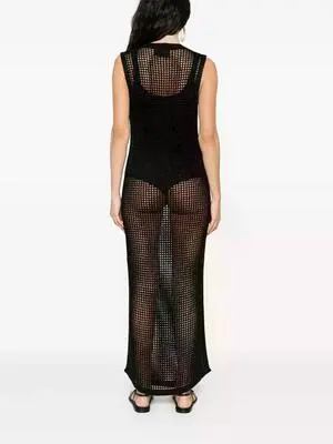 MC2 SAINT BARTH Fishnet Maxi Dress
