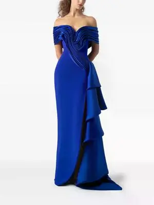 GABY CHARBACHY Off-shoulder Maxi Dress