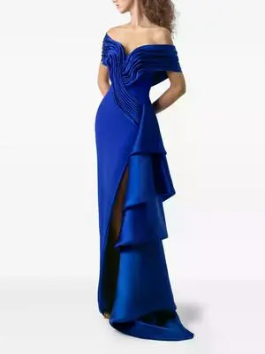 GABY CHARBACHY Off-shoulder Maxi Dress