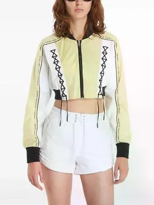 CONVERSE Cropped Zip-up Jacket - Yellow