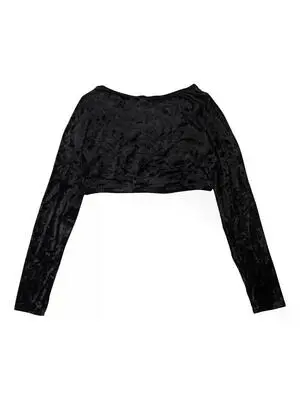 Callipygian Crushed Velvet Crop Top
