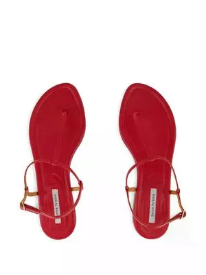EMME PARSONS Cecilia Flat Sandals - Red