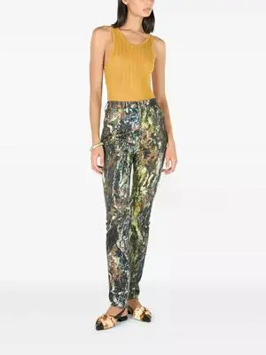 Roberto Cavalli Mable-print Trousers