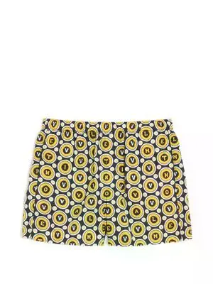 Valentino Garavani Printed Swim Shorts - Black