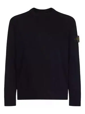 Stone Island Crew Neck Sweater - Black
