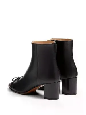 Valentino Garavani Two-tone Kidskin Leather Ankle Boots With Vlogo Detail