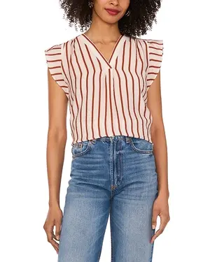 Vince Camuto V Neck Tops