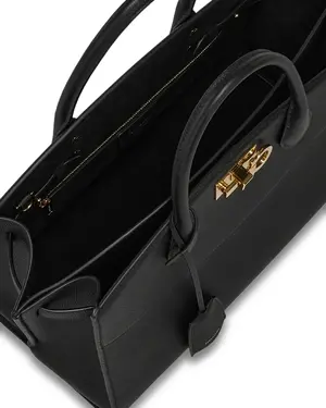 FERRAGAMO Soft Studio Large Tote Bag - Nero