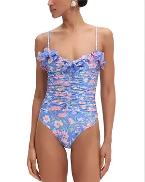 PatBO Amaryllis Flutter One Piece Swimsuit