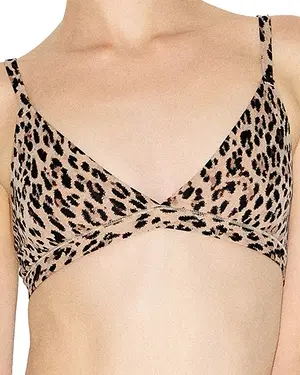 SKIMS Fits Everybody Triangle Bra Sienna Jaguar Print