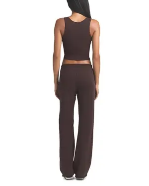 SKIMS Cotton Rib Tank Top - Espresso