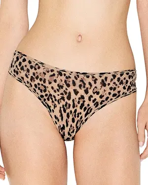 SKIMS Fits Everybody Thong Sienna Jaguar Print