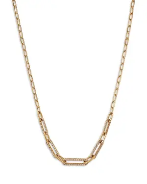 Bloomingdale'S Diamond Paperclip Collar Necklace - Gold