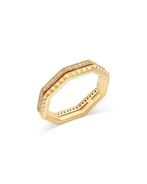 Bloomingdale'S Diamond Octagon Ring In 14k Yellow - Gold