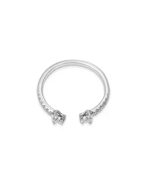 Bloomingdale'S Diamond And 14k Gold Open Trio Ring, 0.2 Tcw