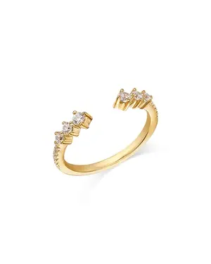 Bloomingdale'S Diamond And Yellow Cuff Ring - Gold