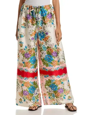 Ronny Kobo Boyer Pants - Muneca Floral Scarf