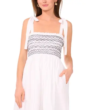 1.State Tie Shoulder Midi Dress