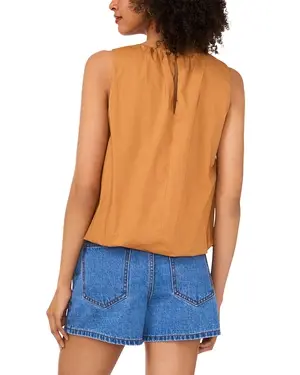 1.State Sleeveless Bubble Top - Caramel