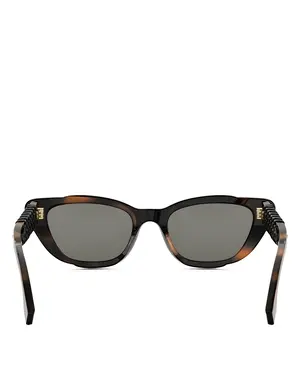Fendi Interlace Cat Eye Sunglasses - Havana/smoke