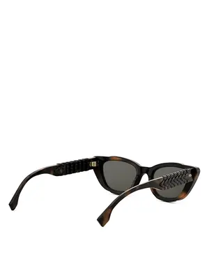 Fendi Interlace Cat Eye Sunglasses - Havana/smoke