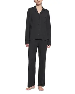 SKIMS Long Sleeve Pajama Set - Onyx