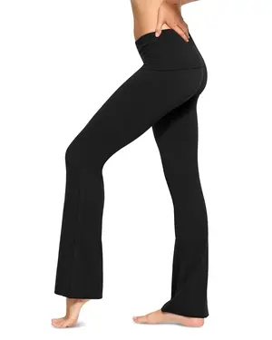 SKIMS Cotton Jersey Foldover Waist Pants - Soot