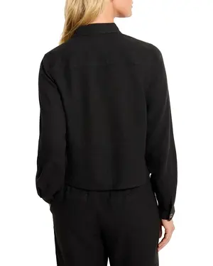 NIC+ZOE Rumba Linen Pocket Jacket - Black Onyx