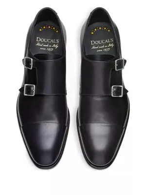 DOUCAL'S Double-buckle Leather Shoes