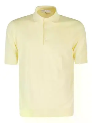 FILIPPO DE LAURENTIIS Short-sleeved Polo Shirt Yellow