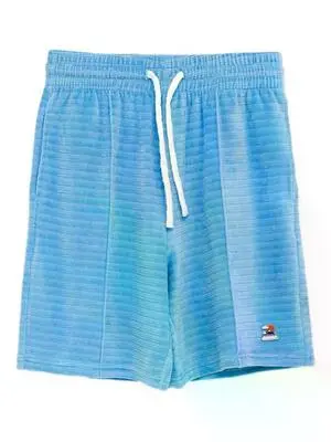 Casablanca Striped Drawstring Shorts - Blue