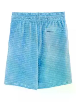 Casablanca Striped Drawstring Shorts - Blue