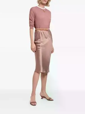Dorothee Schumacher Straight Silk Skirt