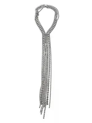 HELENE ZUBELDIA Rhinestone-Embellished Cascade Necklace