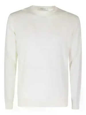 FILIPPO DE LAURENTIIS Crew-neck Fine-knit Sweater - Neutrals