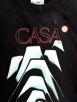 Casablanca Graphic-print Sweatshirt - Black