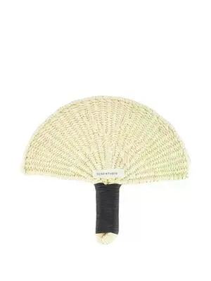 SENSI STUDIO Woven Straw Hand Fan
